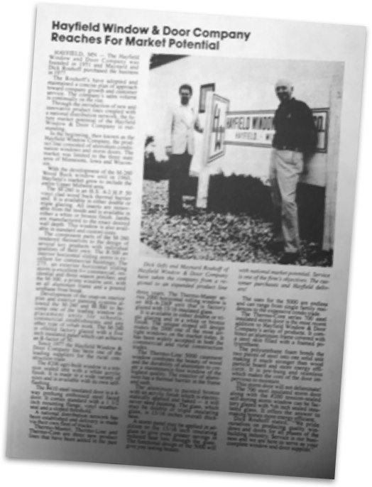 Our Story | Hayfield Window & Door Co.